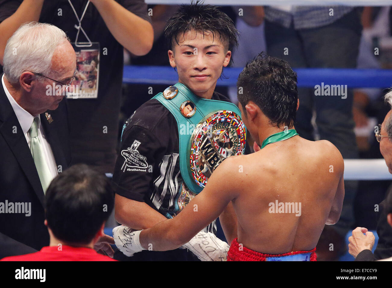 Yoyogi 2nd Gymnasium, Tokyo, Japan. 5th Sep, 2014. Naoya Inoue (JPN ...