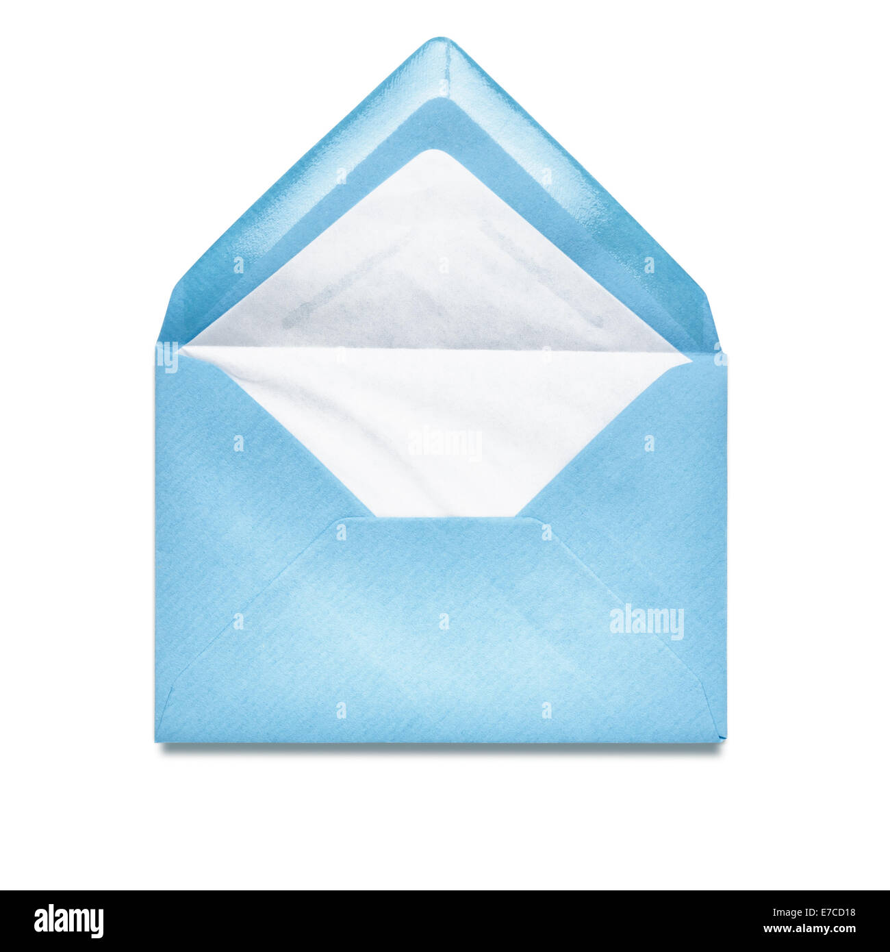 Light blue envelope isolated on white background. Object with clipping ...