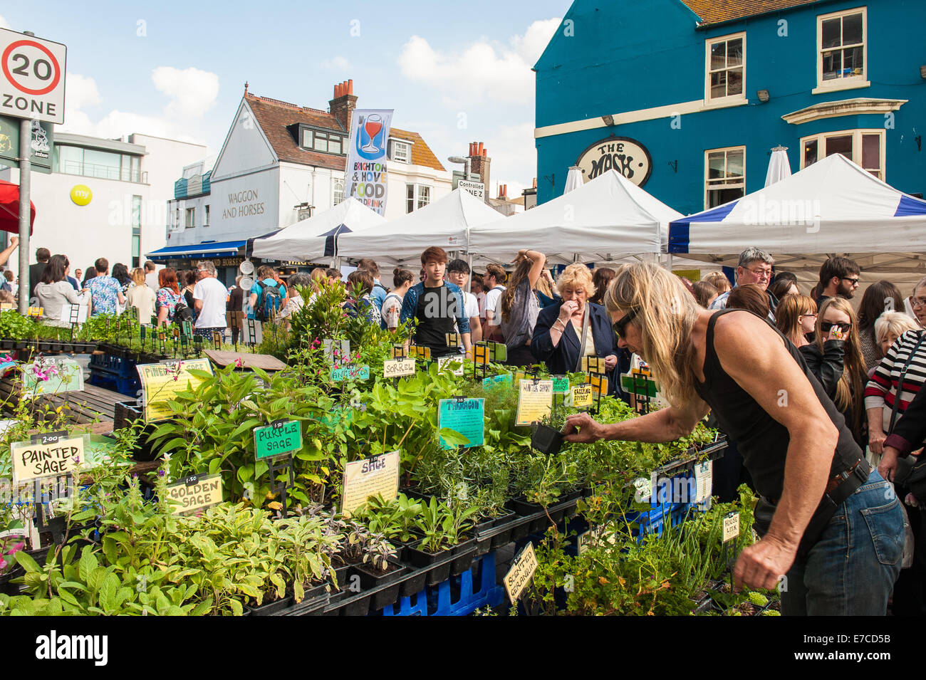 Brighton street food stalls hi-res stock photography and images - Alamy