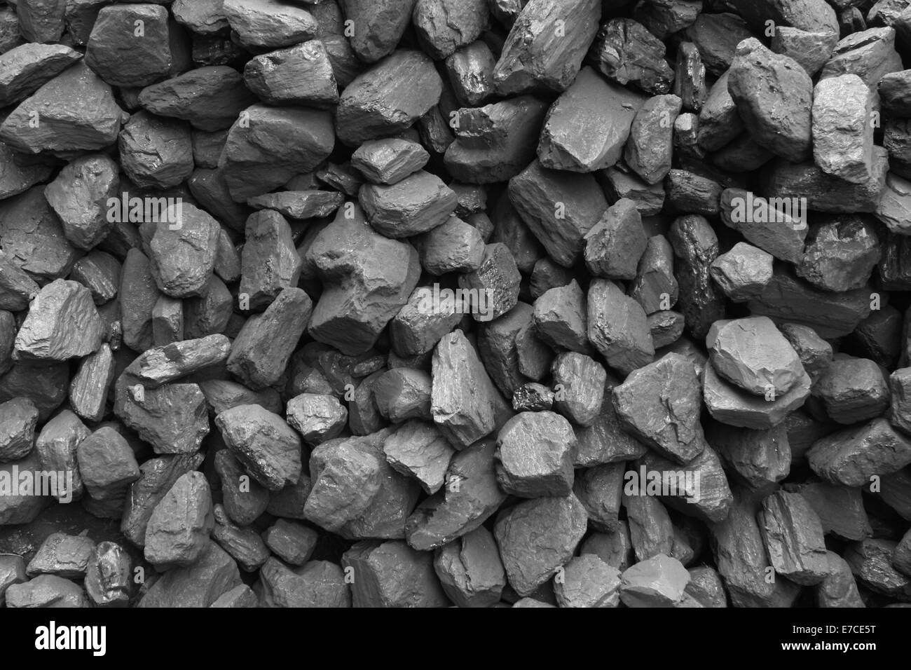 Closeup of black natural mineral coal Stock Photo - Alamy