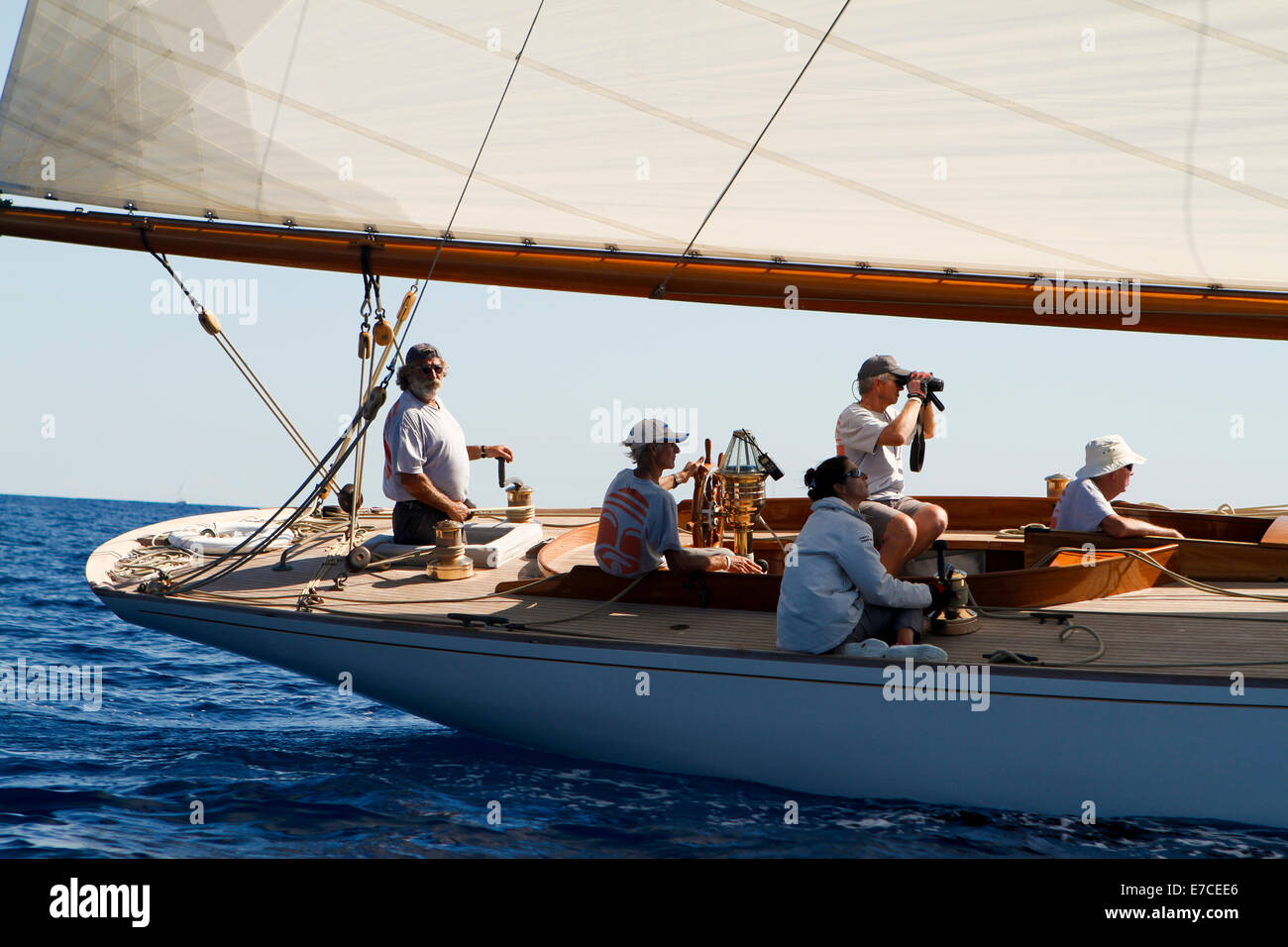 Vintage racing yacht hi-res stock photography and images - Alamy