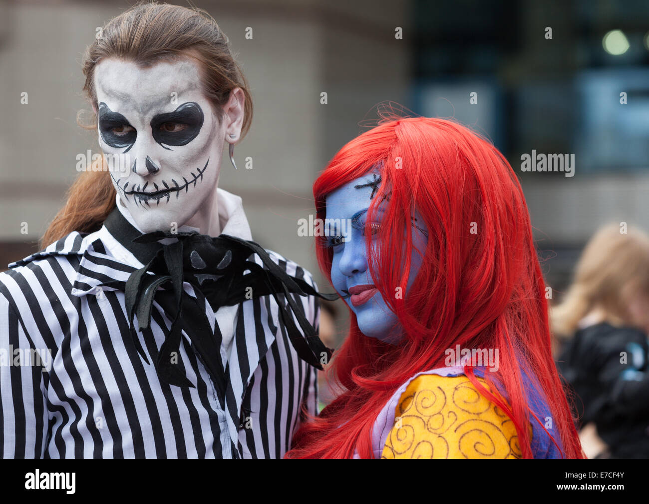 Birmingham UK. Thirteenth September 2014. Two extremely striking ...