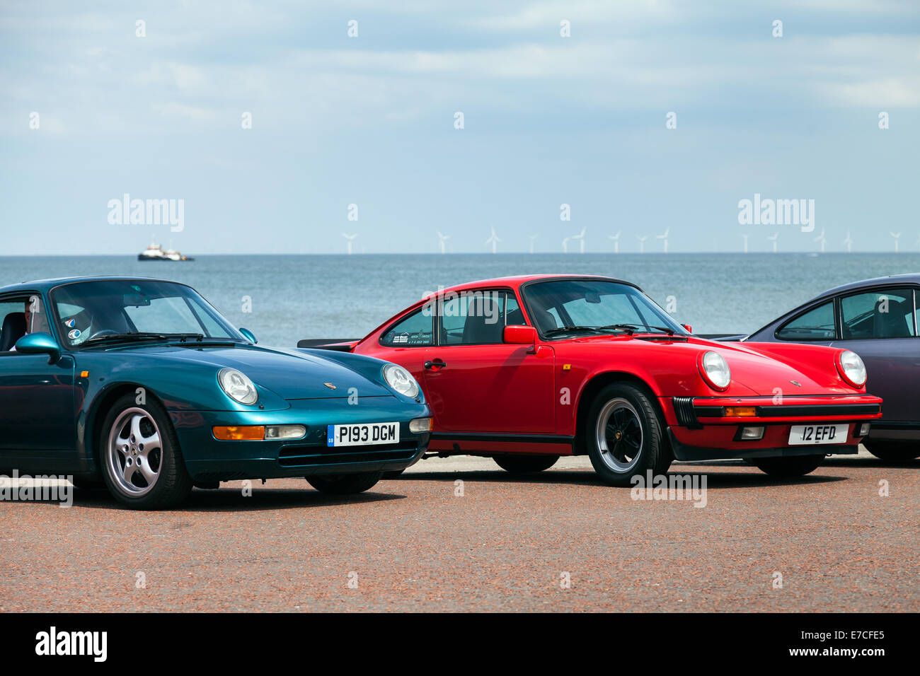 Llandudno Clwyd Wales Great Britain. Classic Porsche cars on show at ...