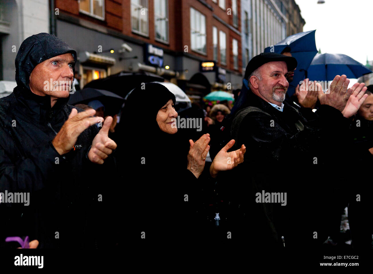 Copenhagen, Denmark. 13th September, 2014. Participants at the muslims ...
