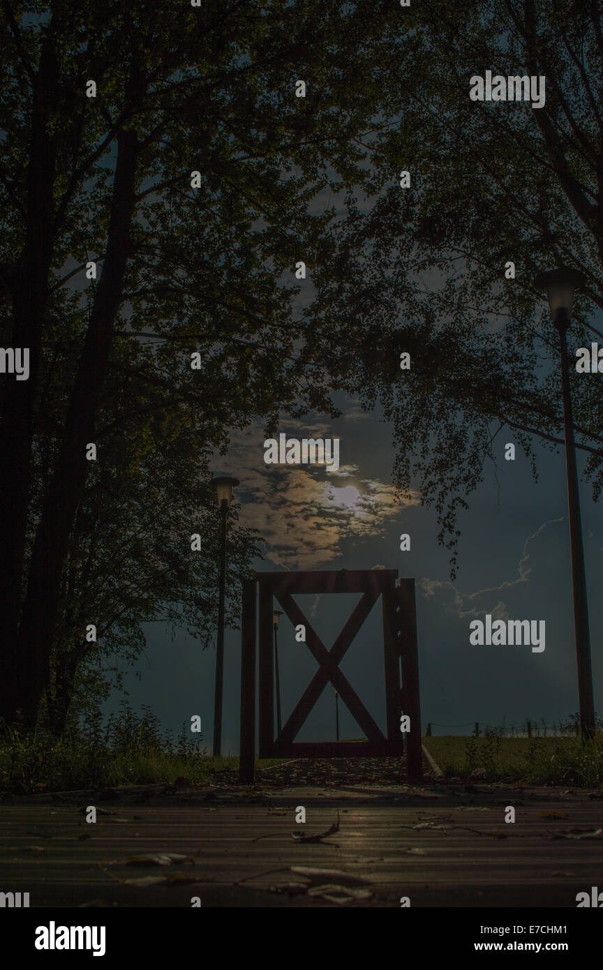 Beautiful landscape with gate hi-res stock photography and images - Alamy