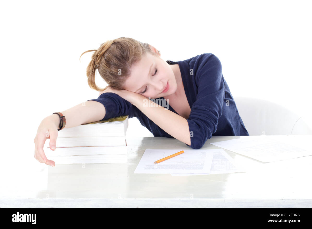Exhaustion student hi-res stock photography and images - Alamy