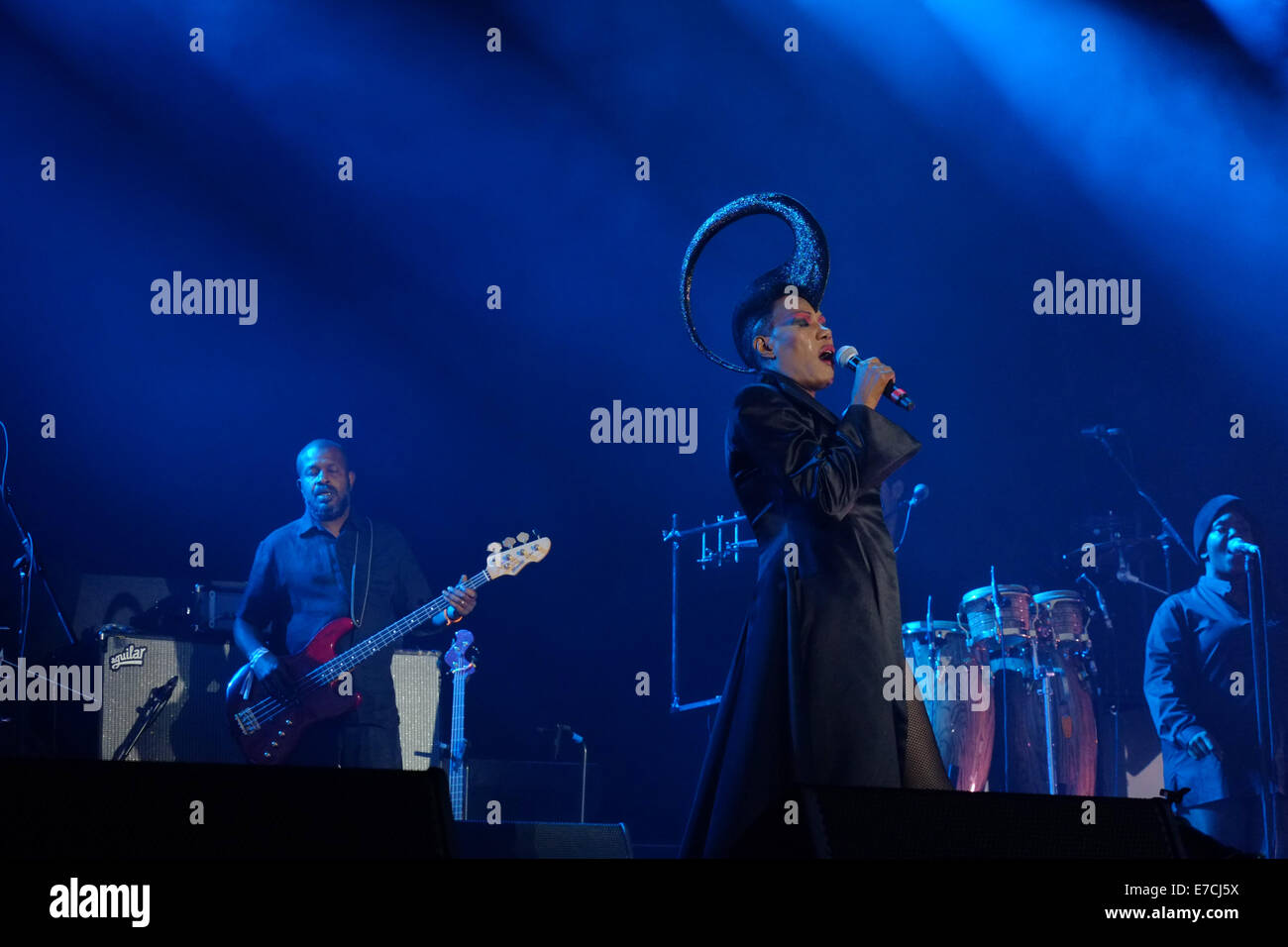 London, UK. 13th September, 2014. Grace Jones performs live in London ...