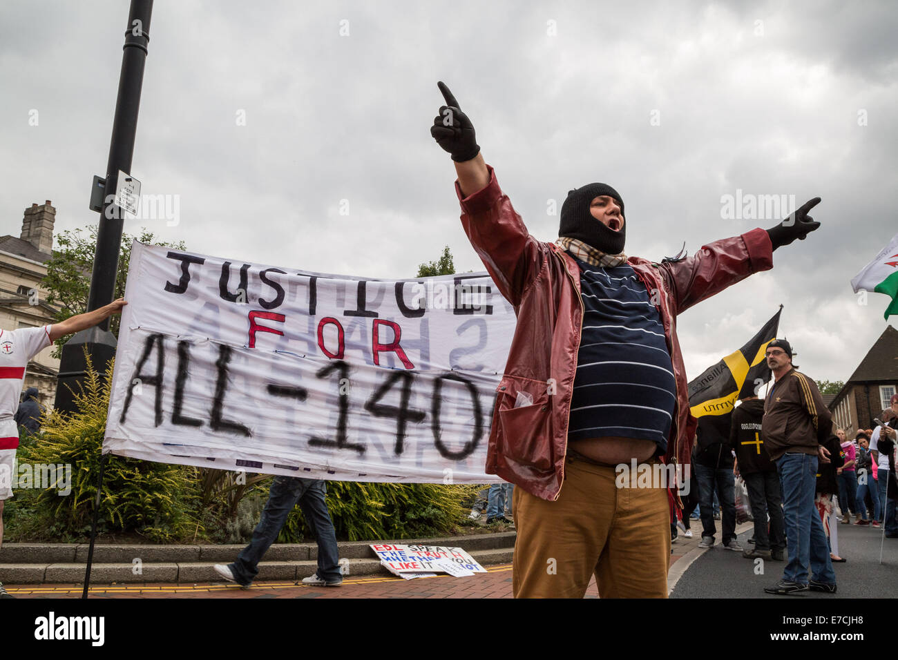 London, UK. 13th Sept, 2014. English Defence League Mass Protest in ...