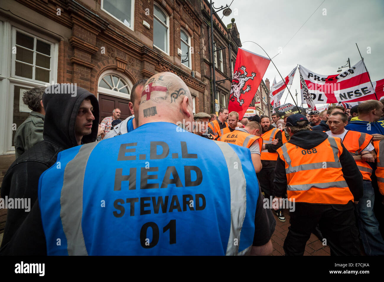 London, UK. 13th Sept, 2014. English Defence League Mass Protest in ...