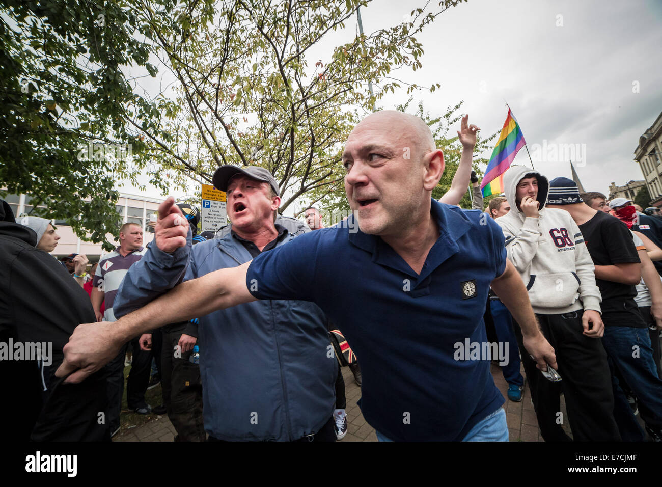 London, UK. 13th Sept, 2014. English Defence League Mass Protest in ...