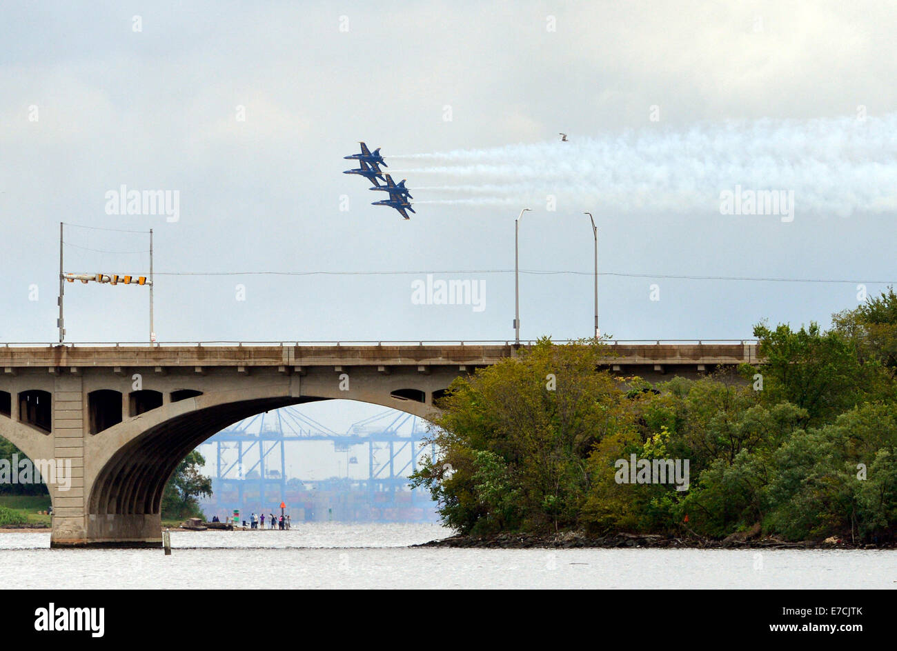 Baltimore, USA. 13th Sep, 2014. The U.S. Navy's Blue Angels aerobatic ...