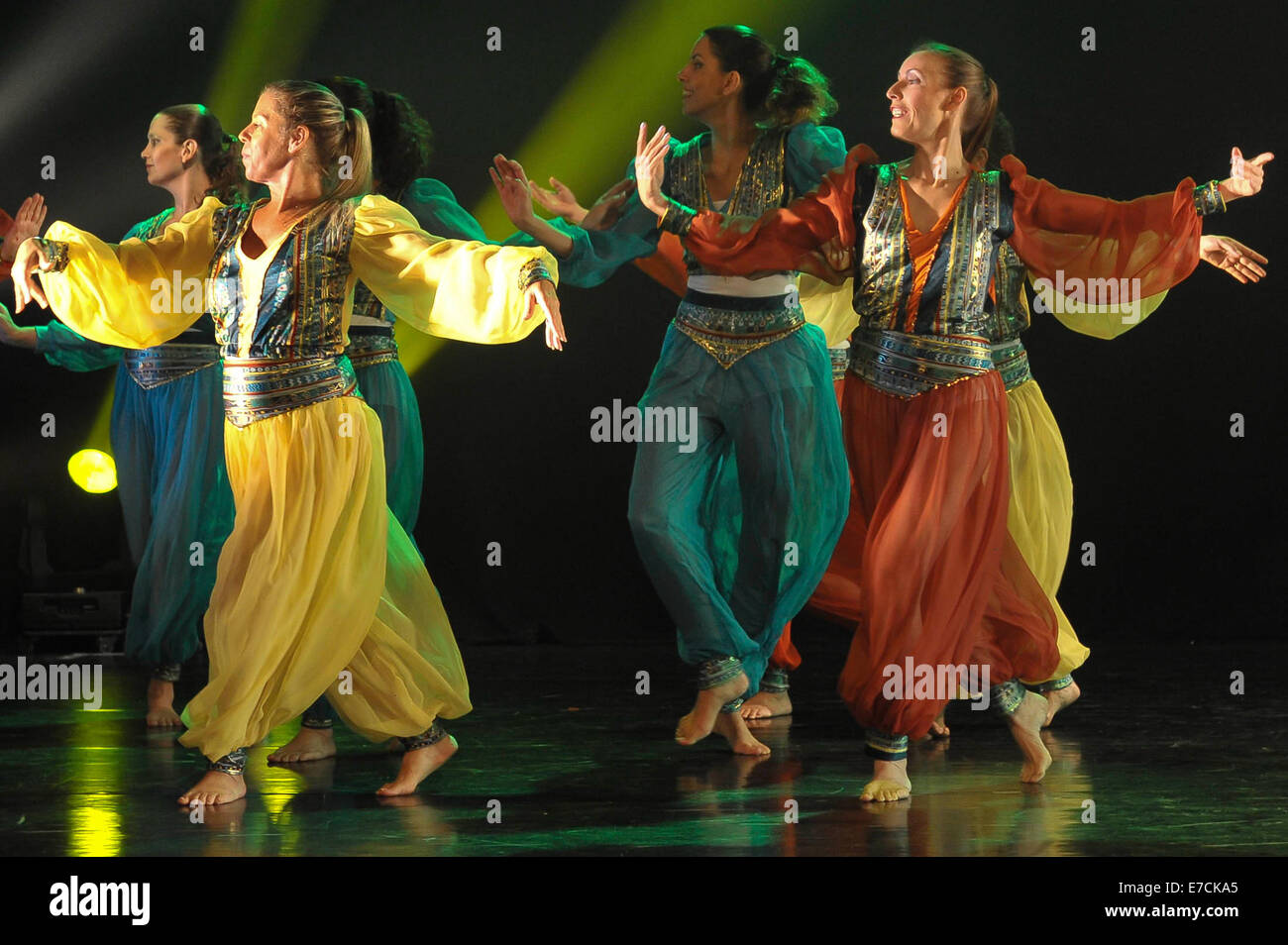 Israeli folk and modern dance group at the yearly Dancing festival ...