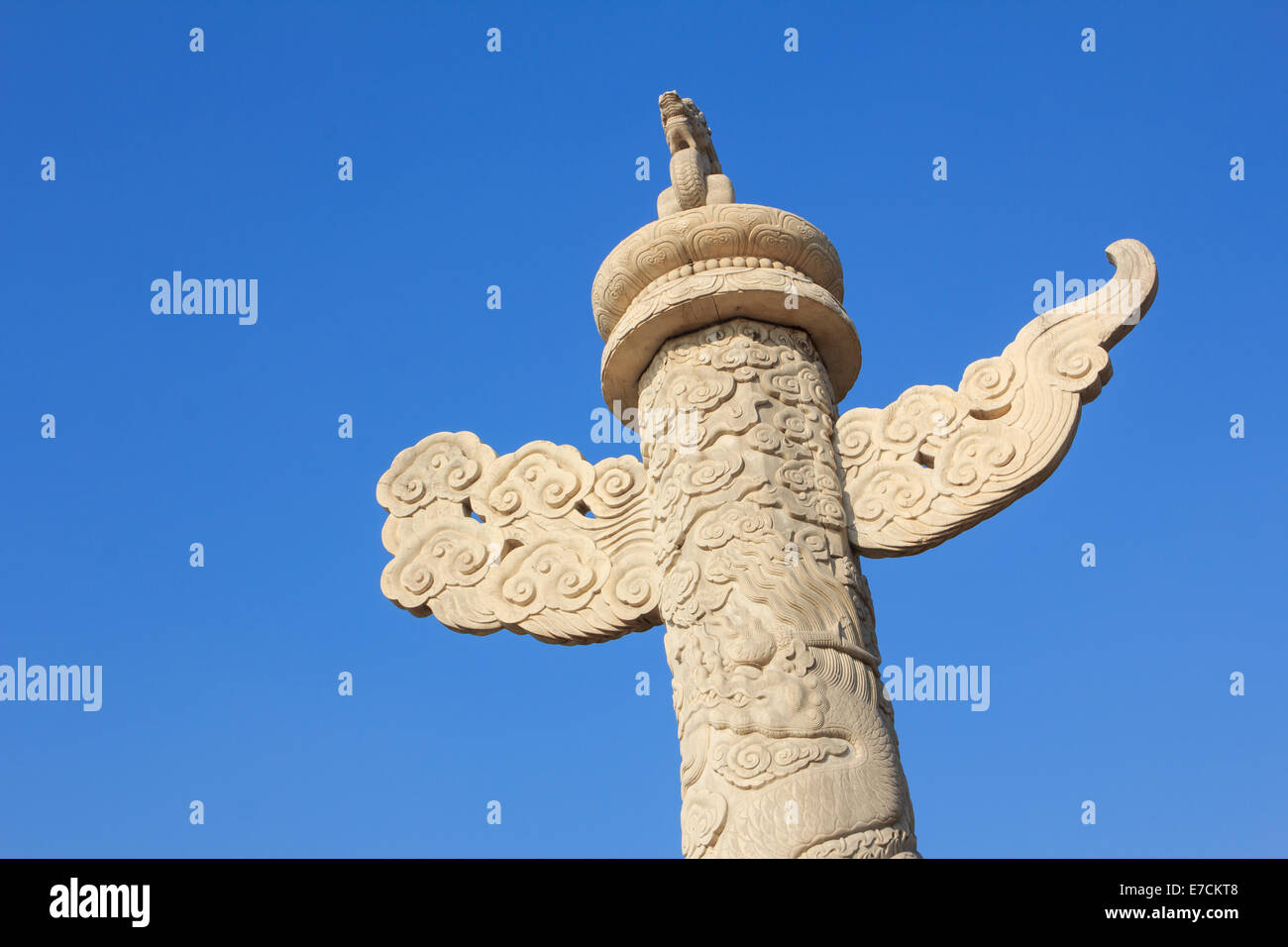 ornamental columns in Tiananmen Stock Photo - Alamy