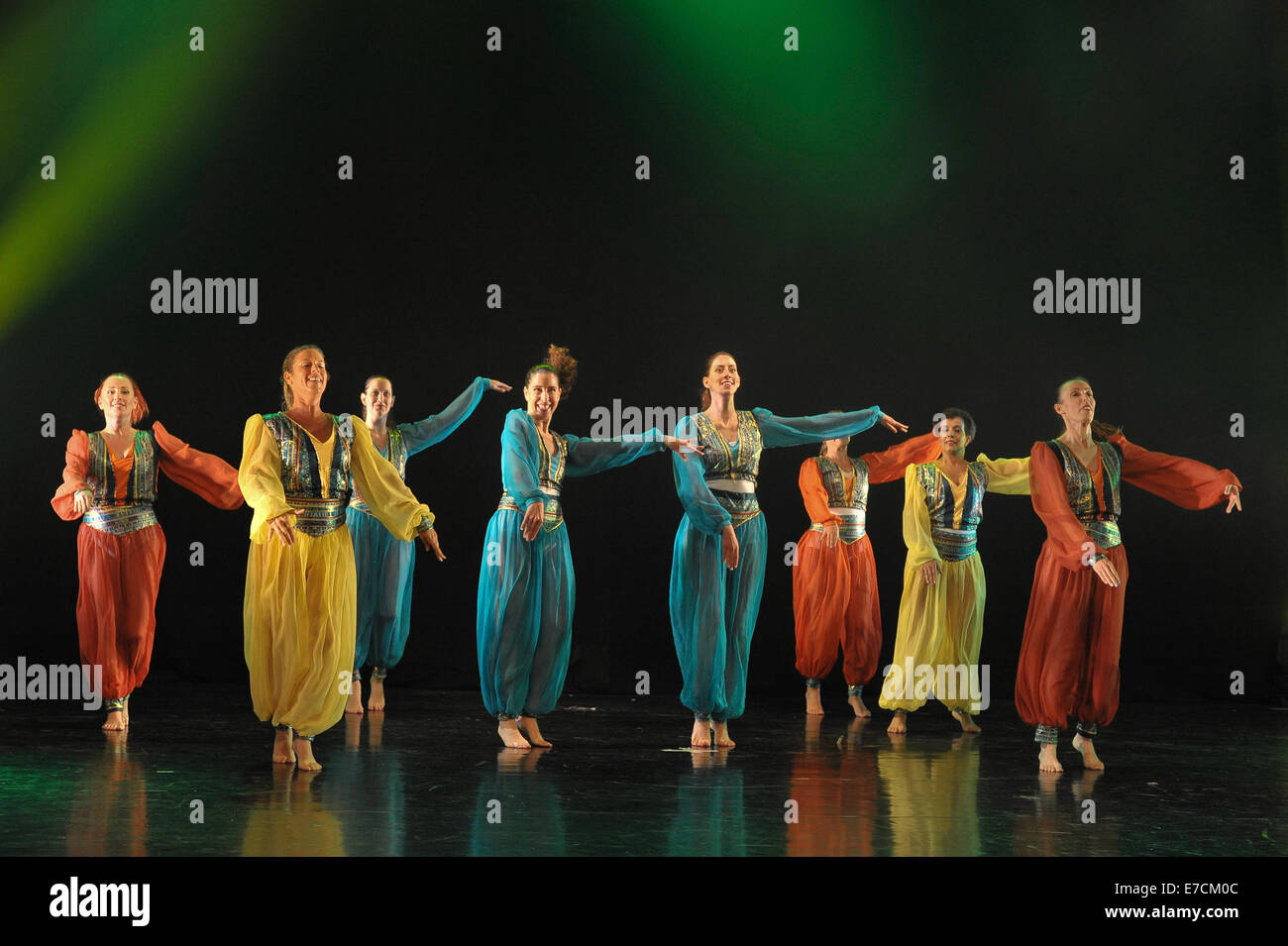 Israeli folk and modern dance group at the yearly Dancing festival ...
