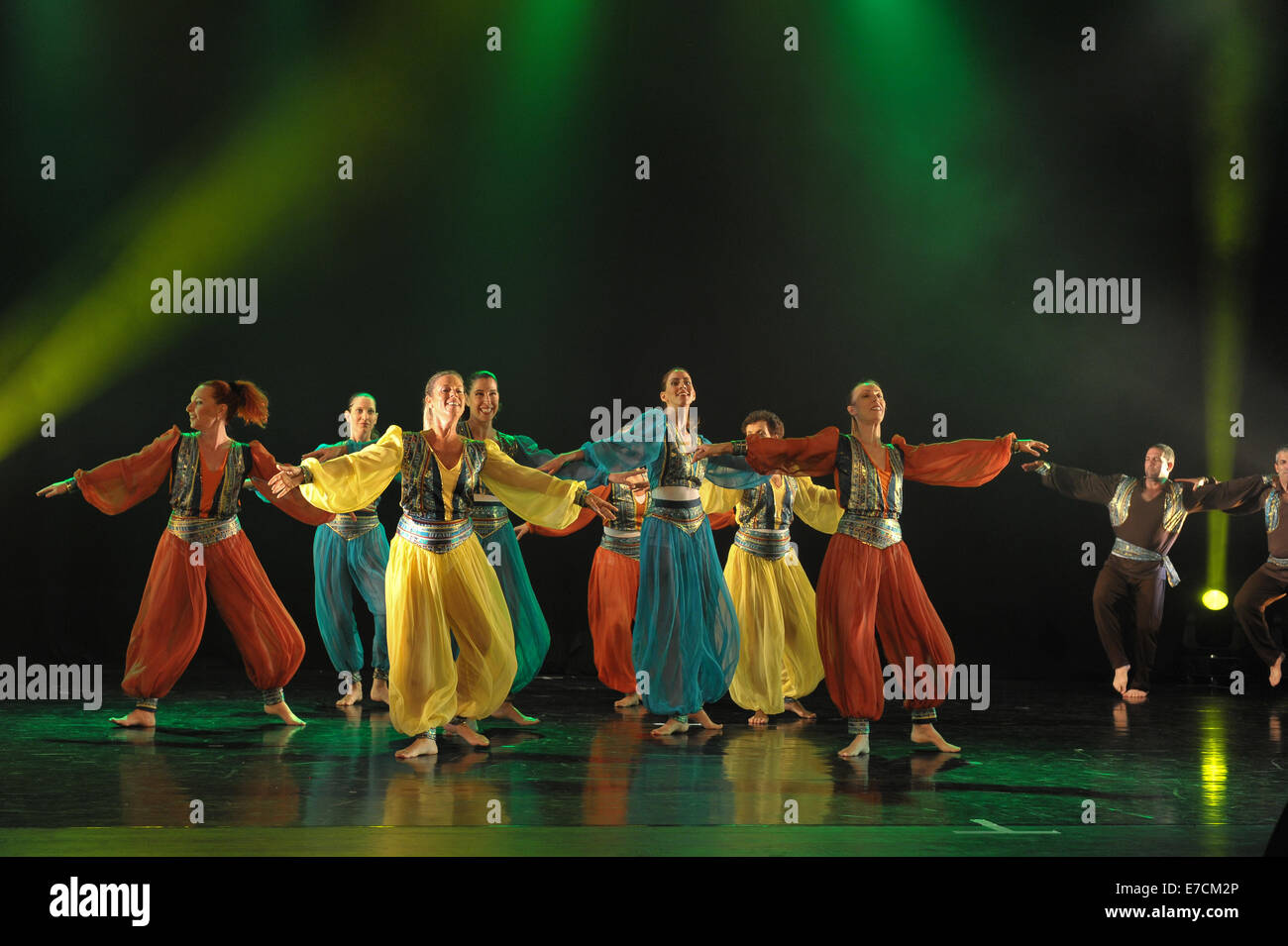 Israeli folk and modern dance group at the yearly Dancing festival ...