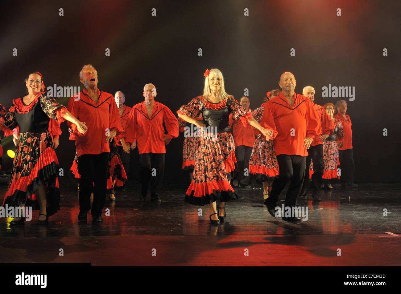 Israeli folk and modern dance group at the yearly Dancing festival ...