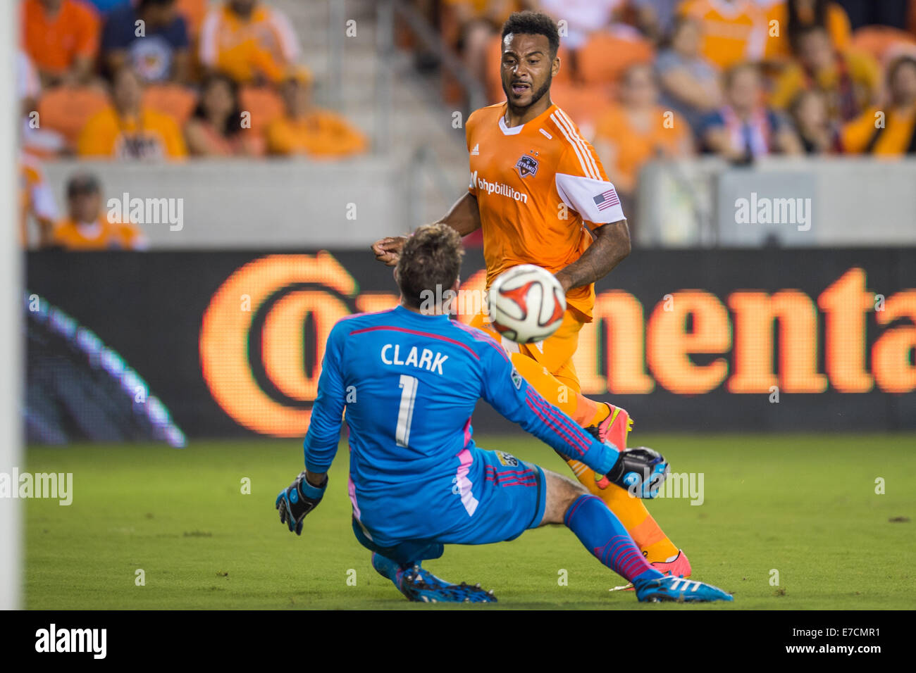 Houston, Texas, USA. 13th Sep, 2014. Houston Dynamo forward Giles ...