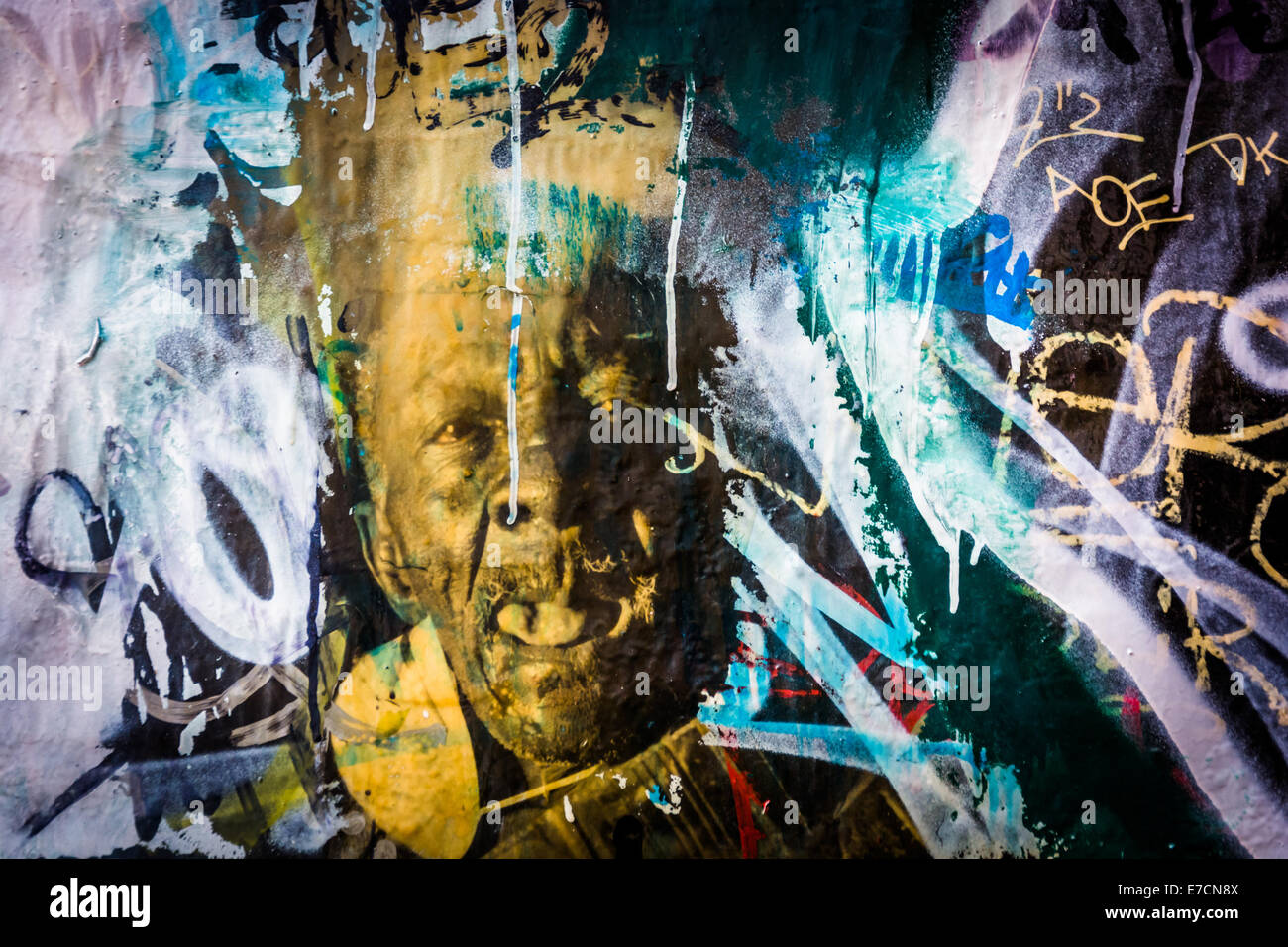 Strange graffiti in Baltimore, Maryland Stock Photo - Alamy