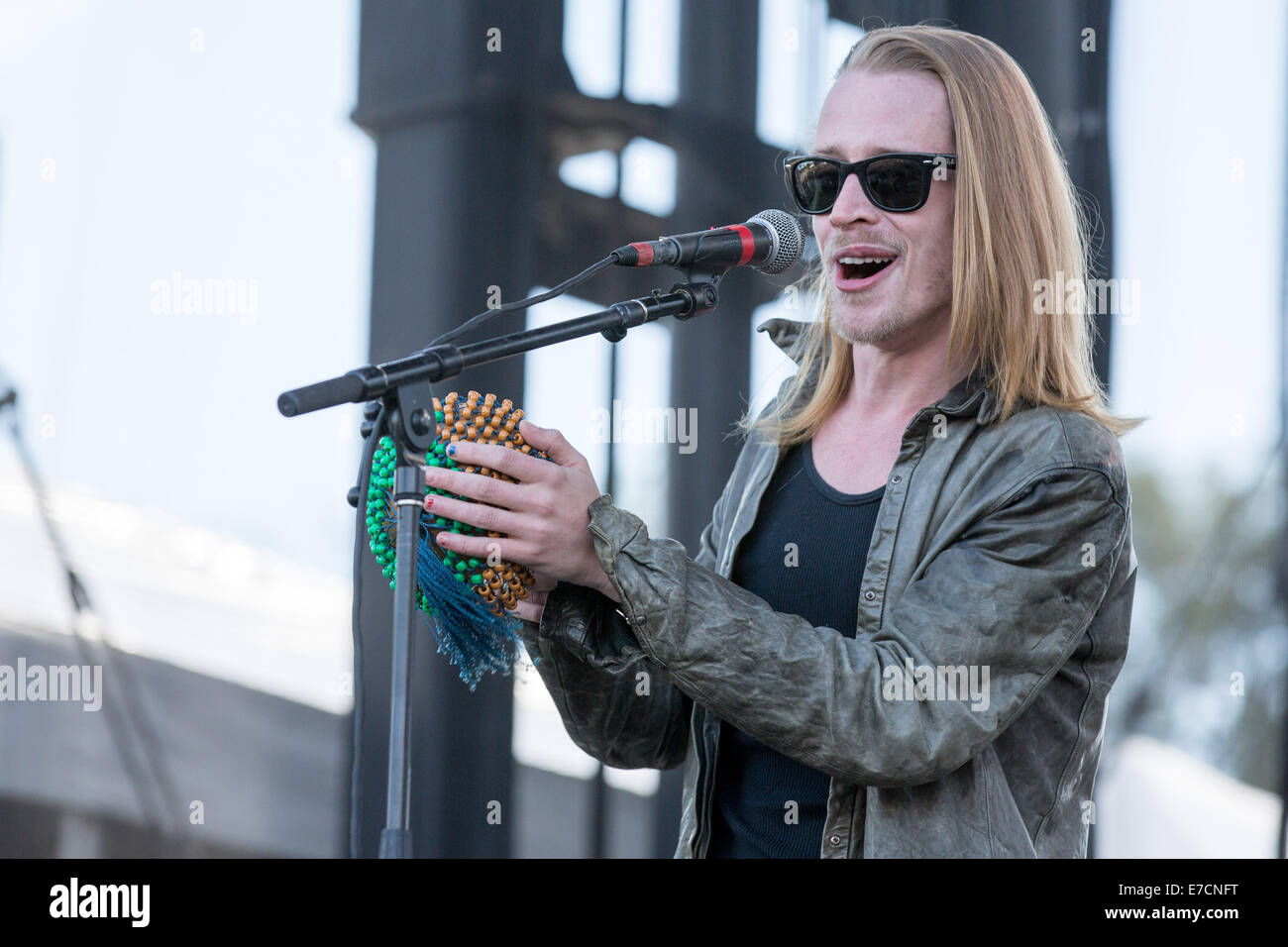 Chicago, Illinois, USA. 13th Sep, 2014. MACAULAY CULKIN of the band The ...