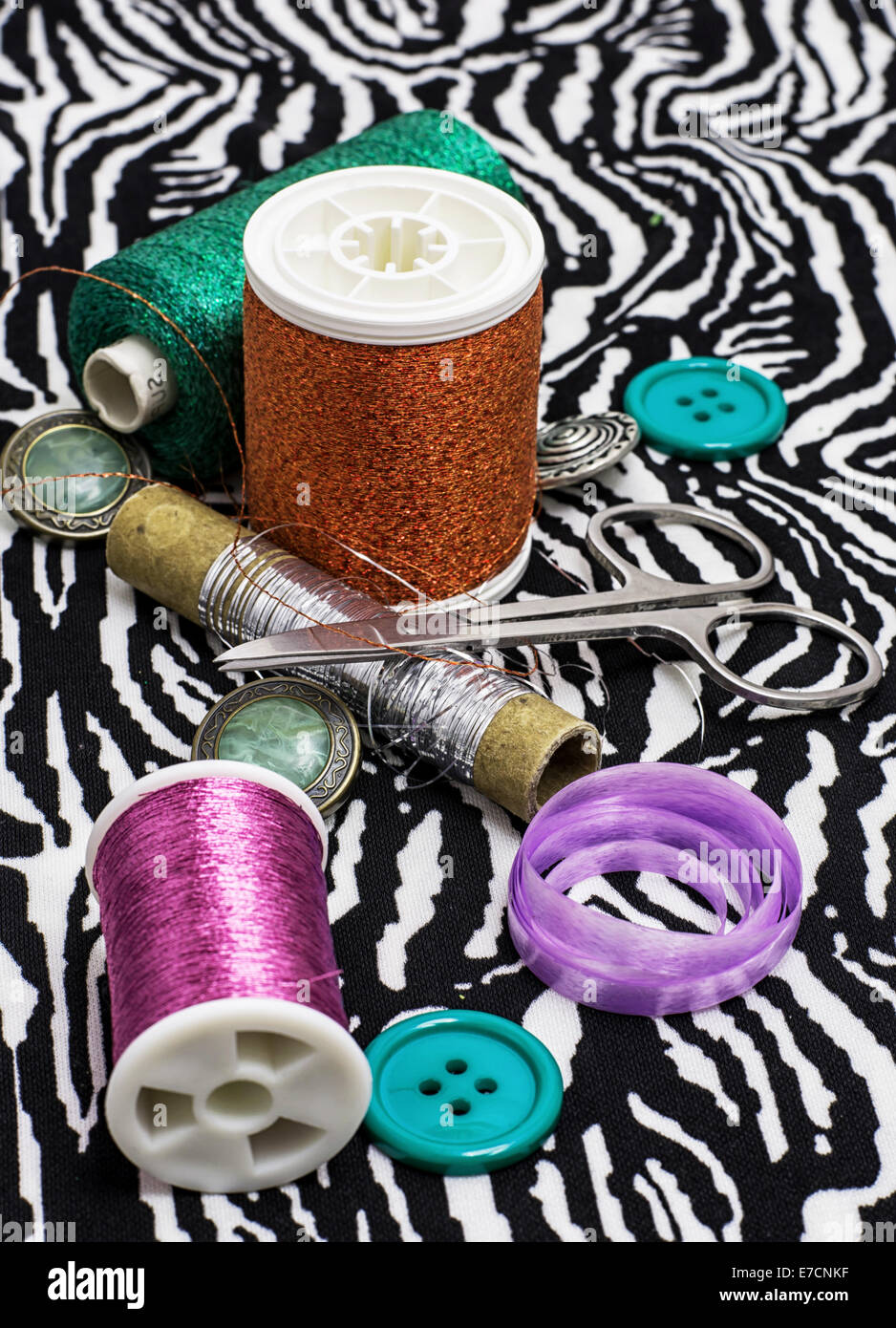 threads of different types,colors Stock Photo - Alamy