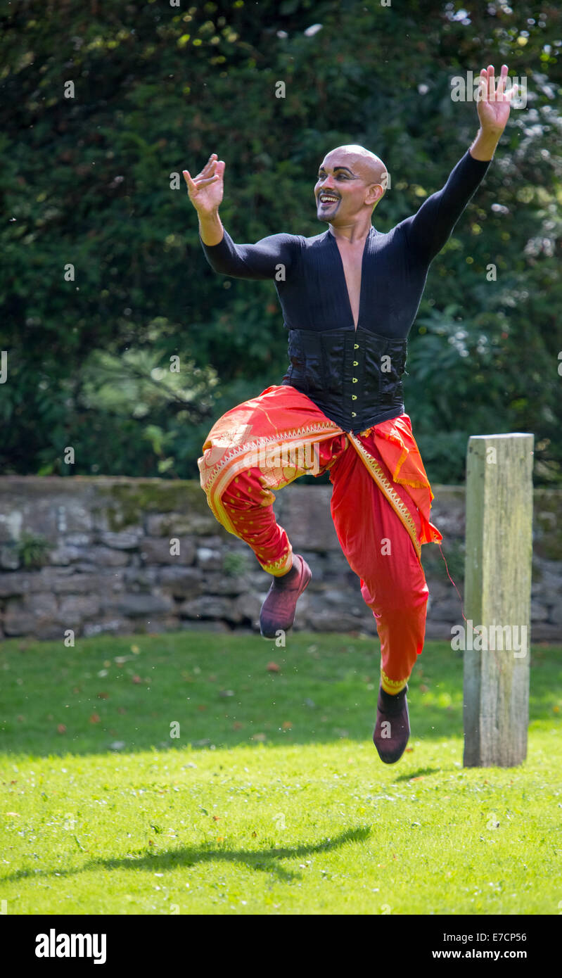 Akademi South Asian Dance performing outside Kendal Parish Church ...