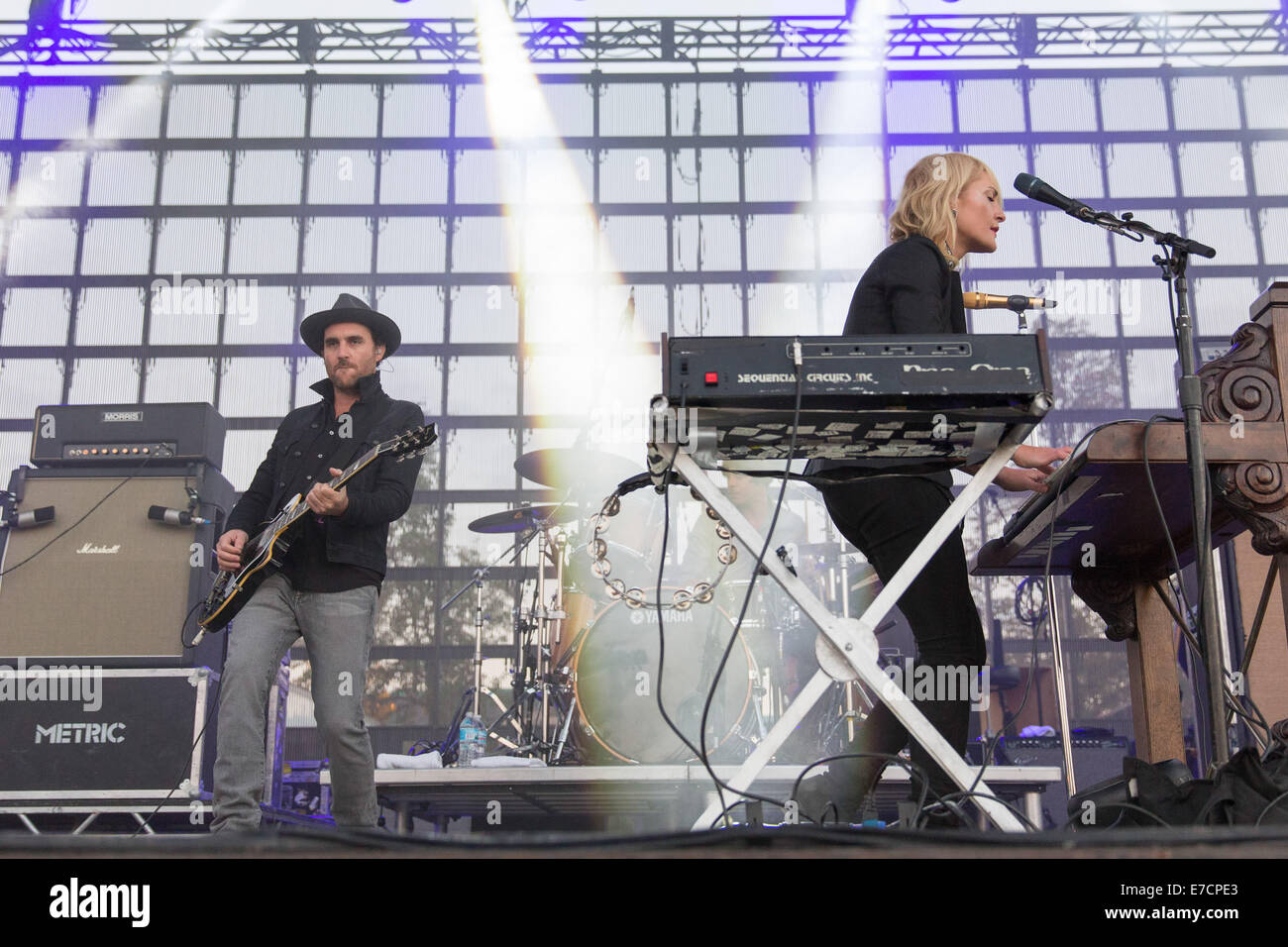 Chicago, Illinois, USA. 13th Sep, 2014. The band Metric performs live ...