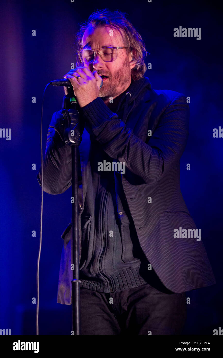 Chicago, Illinois, USA. 13th Sep, 2014. Singer MATT BERNINGER of the ...