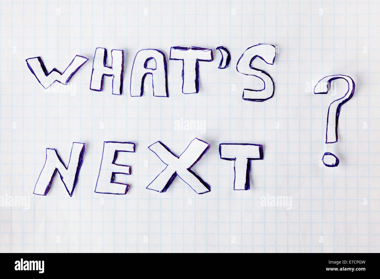 Whats next hi-res stock photography and images - Alamy