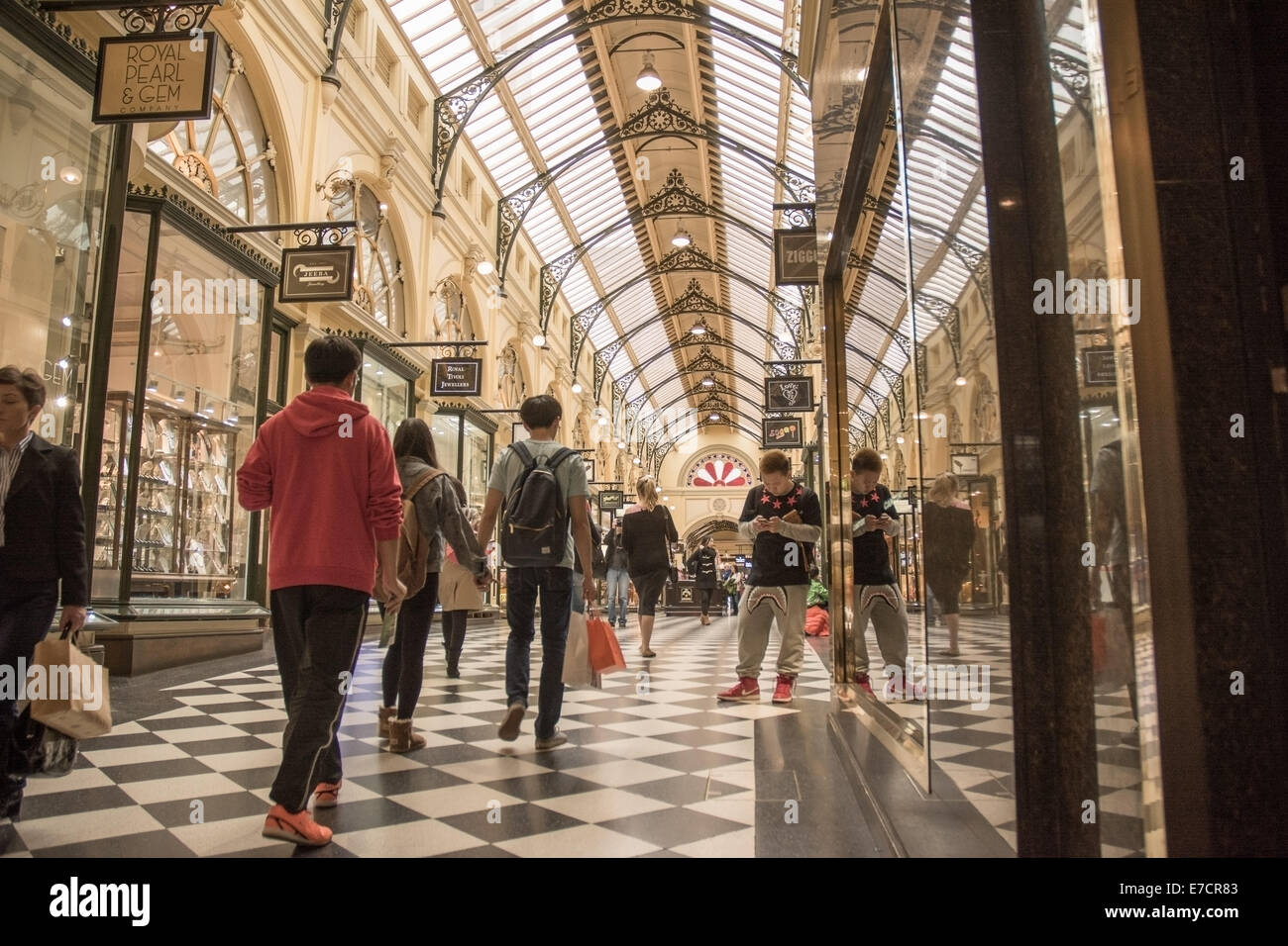 Royal Arcade Melbourne Australia Stock Photo - Alamy