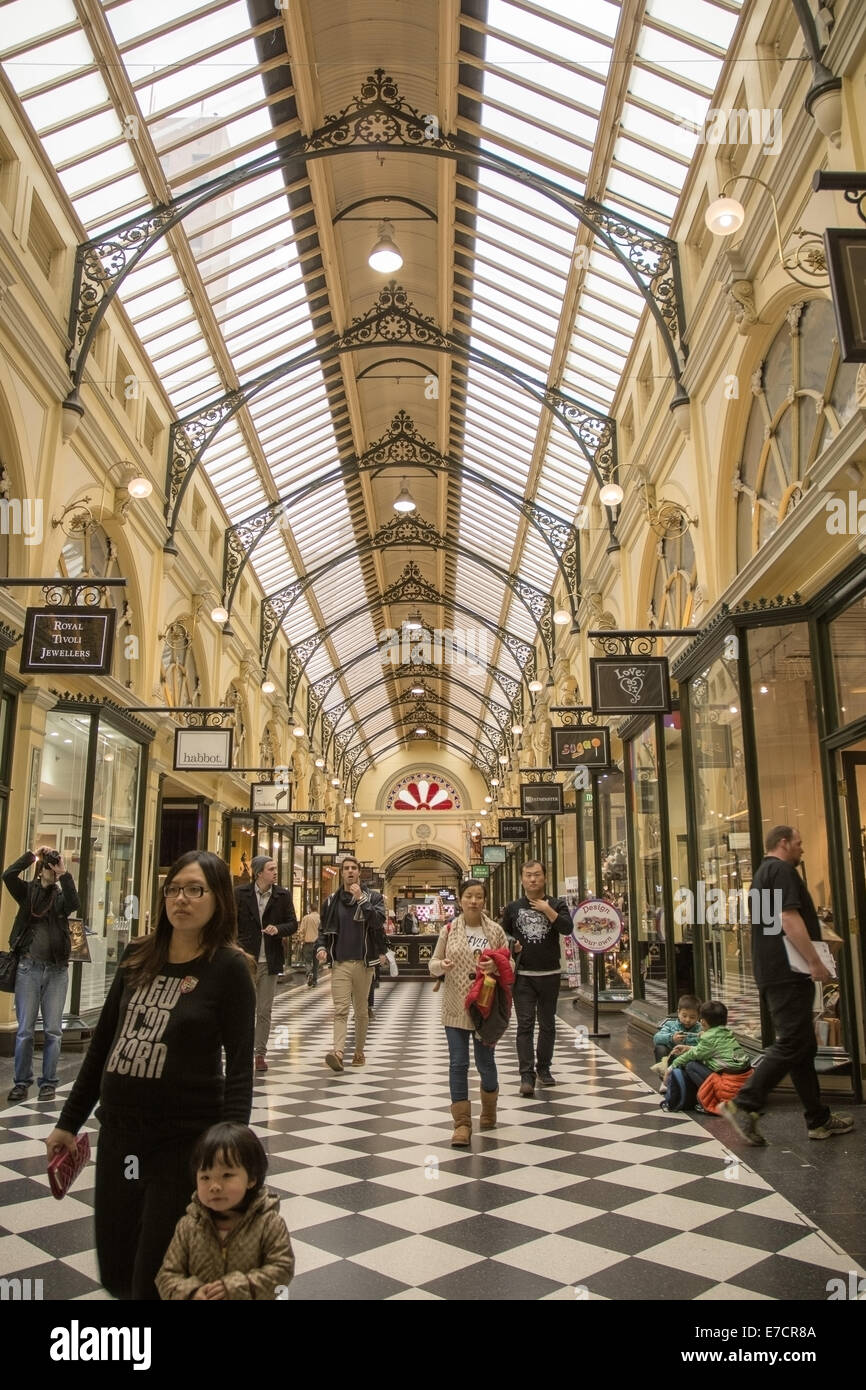 Royal Arcade Melbourne Australia Stock Photo - Alamy