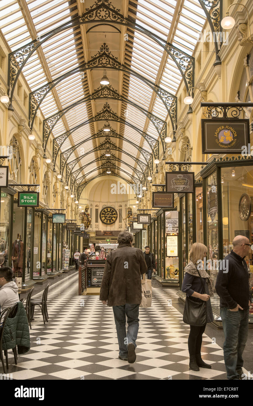 Royal Arcade Melbourne Australia Stock Photo - Alamy