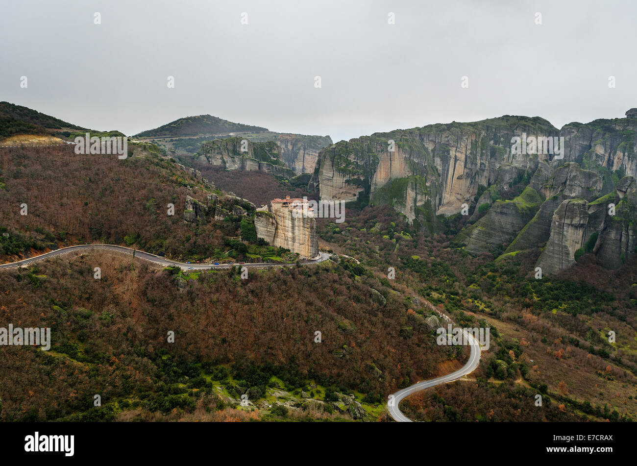 Winter in Meteora Stock Photo - Alamy