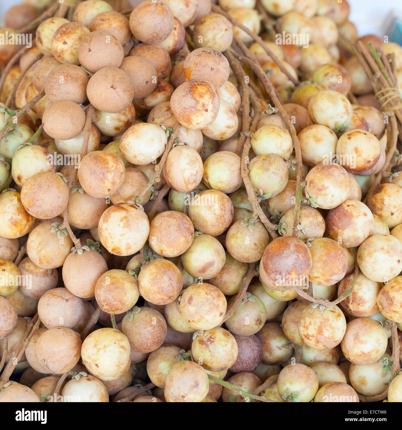 Longan on display at a market in Thailand Stock Photo - Alamy