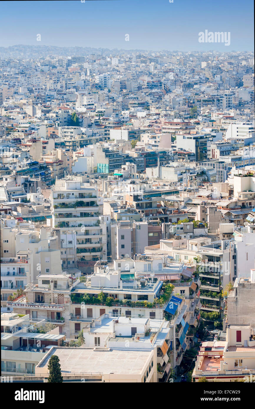 A panoramic view of the city in Athens, Greece Stock Photo - Alamy