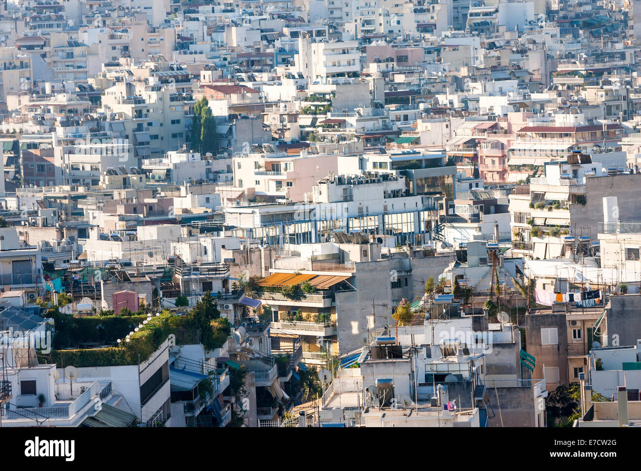A view of the houses and buildings in Athens, Greece Stock Photo - Alamy