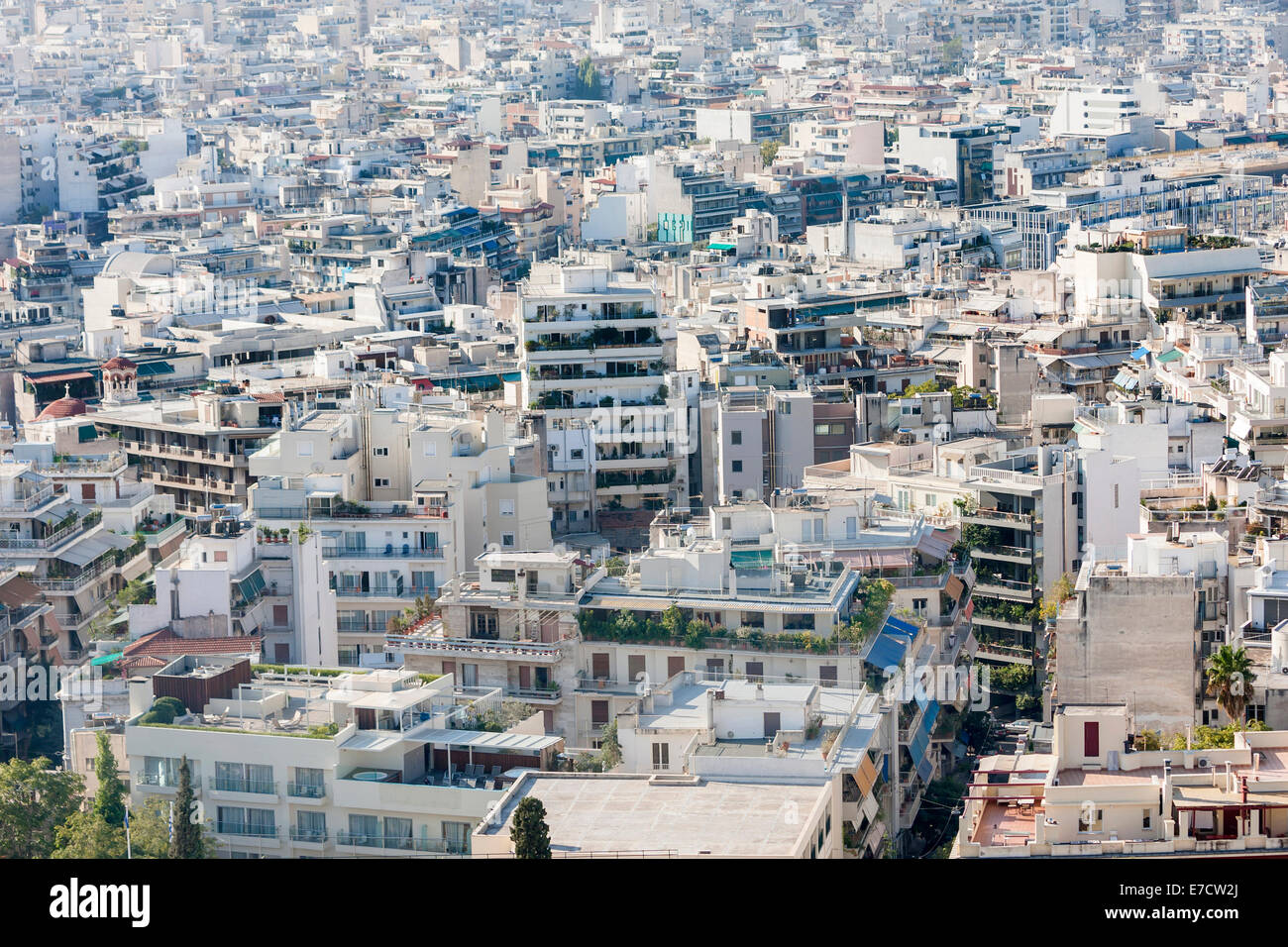 A panoramic view of the city in Athens, Greece Stock Photo - Alamy