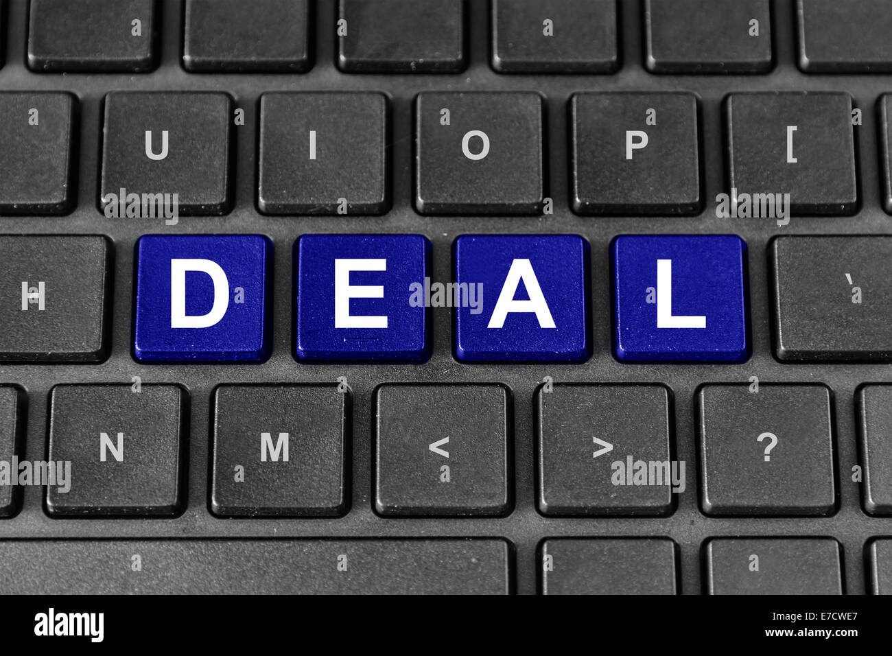 business deal blue word on keyboard Stock Photo - Alamy