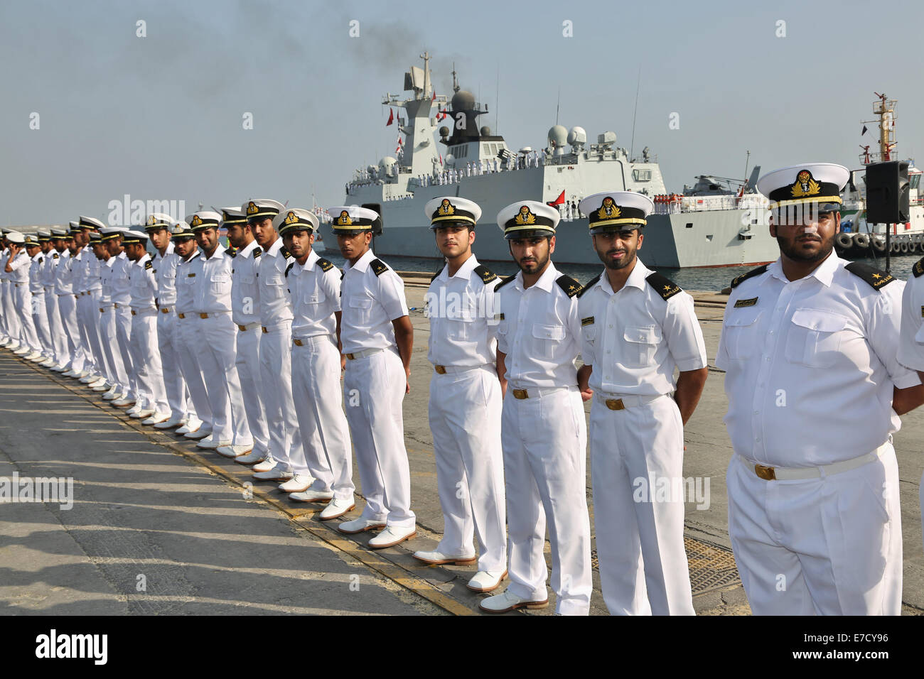 Abu Dhabi, United Arab Emirates. 14th Sep, 2014. The Chinese fleet is ...