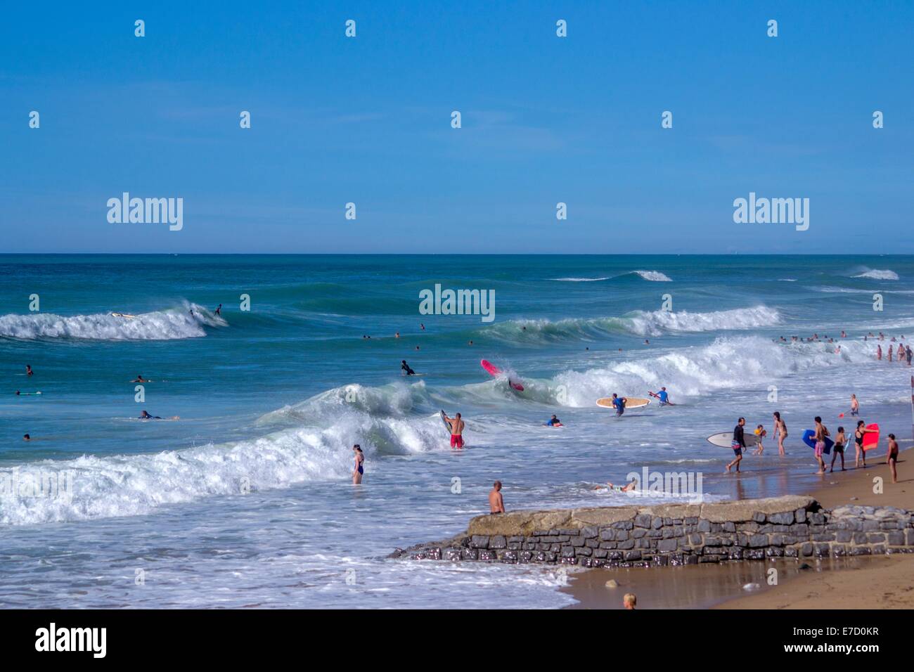 The Beach in Bidart Stock Photo - Alamy