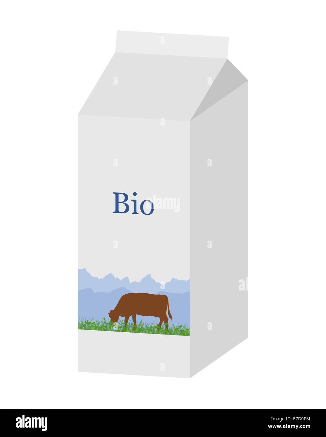Bio milk carton Stock Photo - Alamy