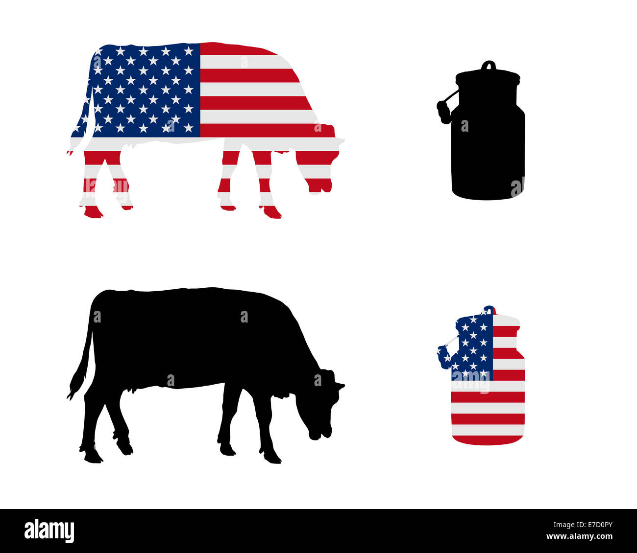 American milk cow Stock Photo - Alamy