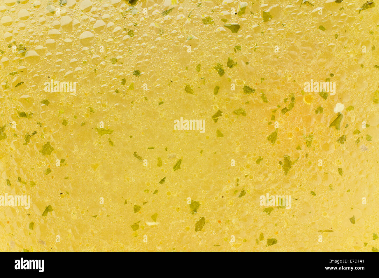 Bouillon, broth, clear soup background Stock Photo - Alamy