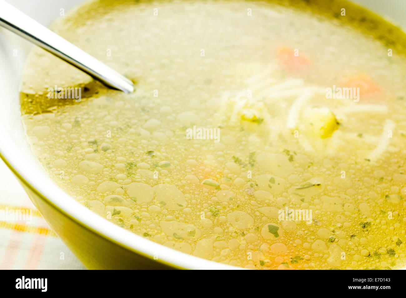 Chicken bouillon broth clear soup hi-res stock photography and images ...