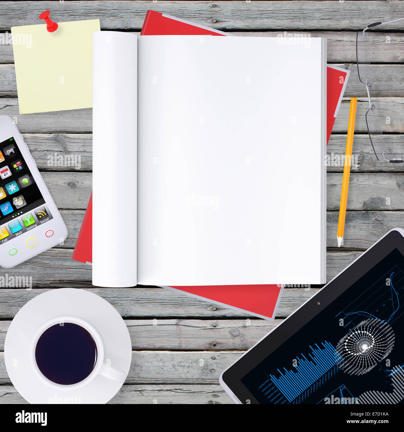 Open book on wood floor hi-res stock photography and images - Alamy