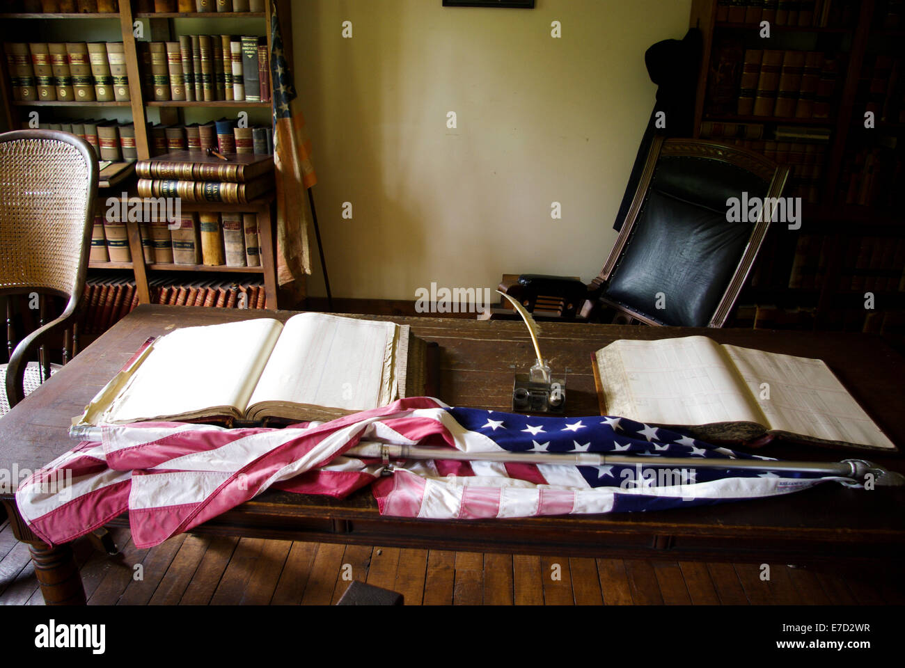 Interior of Mason County Courthouse White Pine Village Stock Photo - Alamy