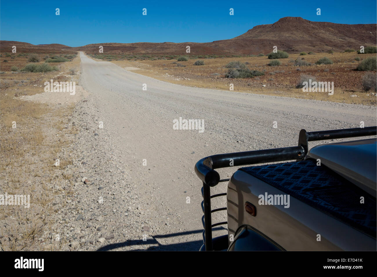 Namibian roads, panorama Stock Photo - Alamy