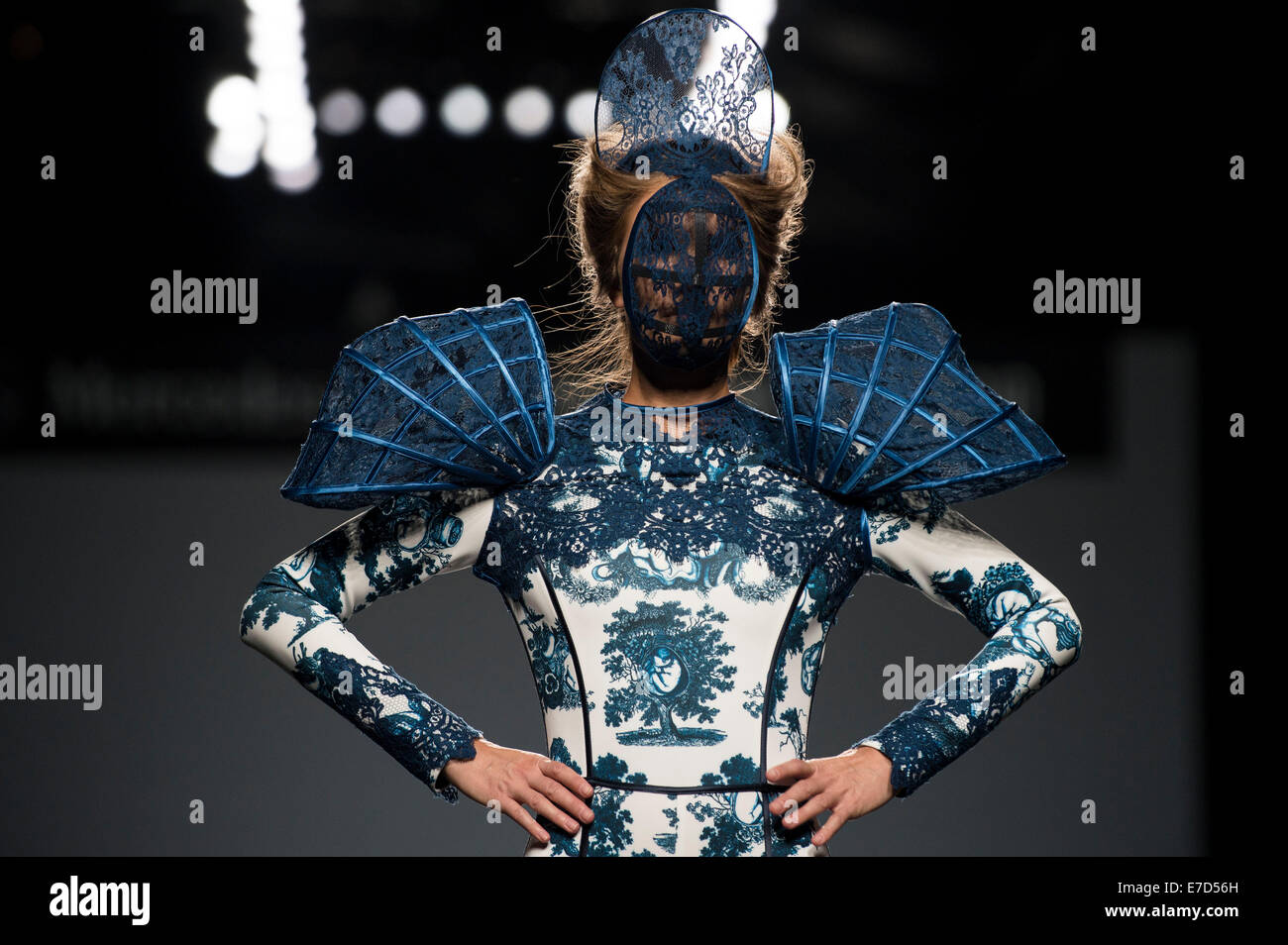 Models pose on the catwalk during the Maya Hansen Fashion Show at ...