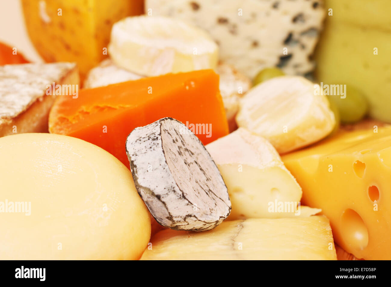 Various types of cheese composition Stock Photo - Alamy