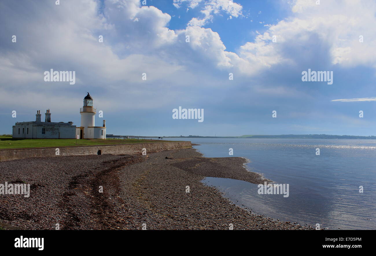 Lighthouse Moray firth Scotland Stock Photo - Alamy