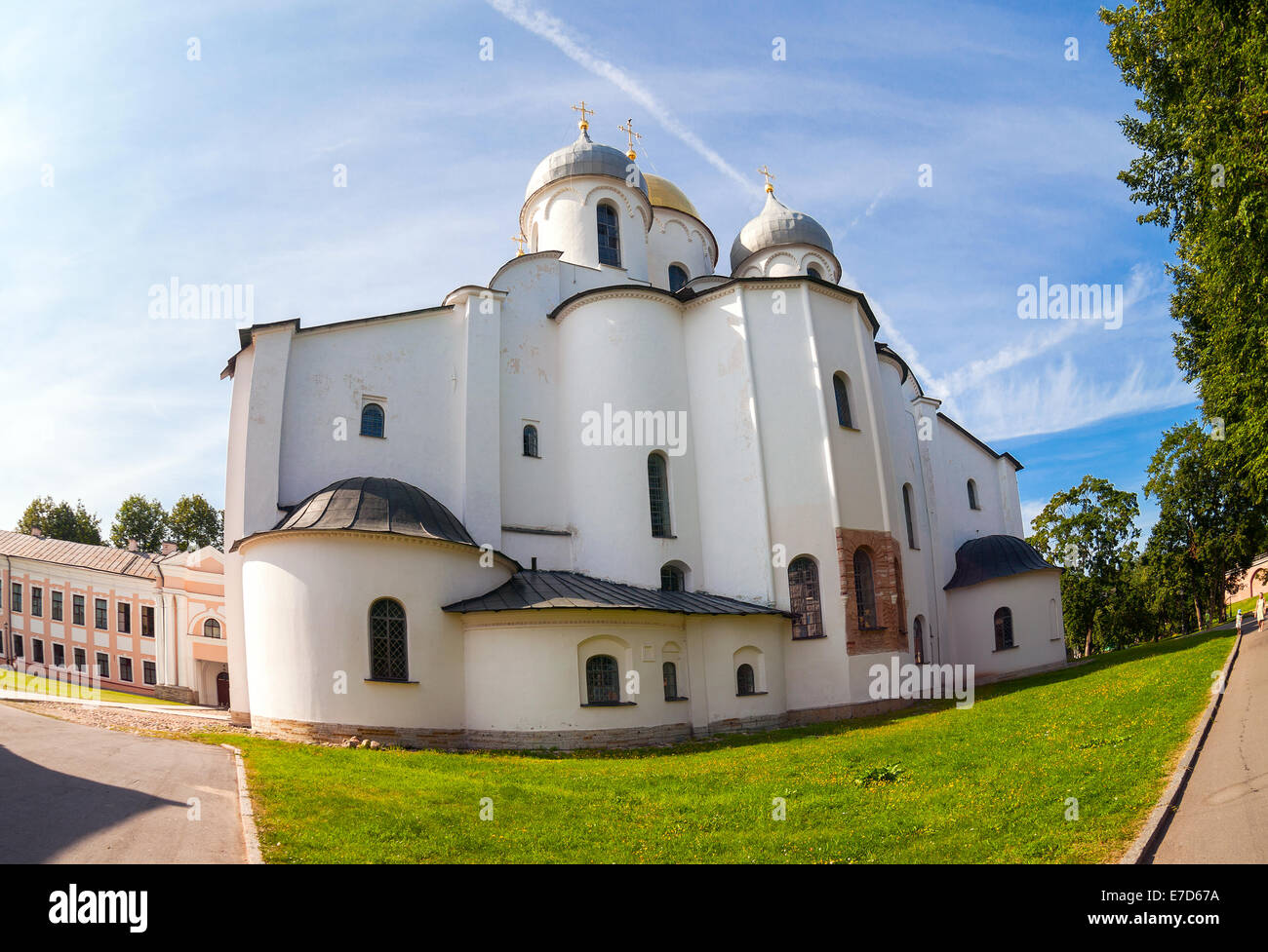Saint Sophia Cathedral at Novgorod Kremlin. Cathedral was built between ...
